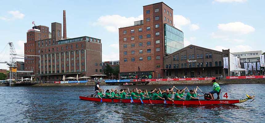 Drachenboot Regatta Duisburg - Fun Regatta im Innenhafen Duisburg